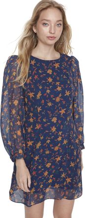 Trendyol Trendyol Damen Regular Skater V-Ausschnitt Webstoff Kleid, Marineblau, 38