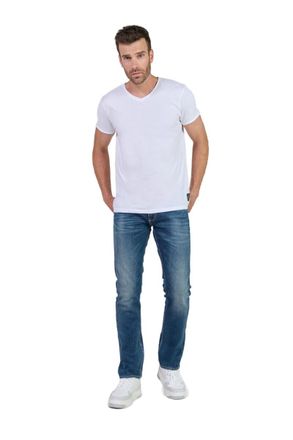 Le Temps Des Cerises Jeans 800/12 Regular Savery Blau Nr. 2, blau, 34 W