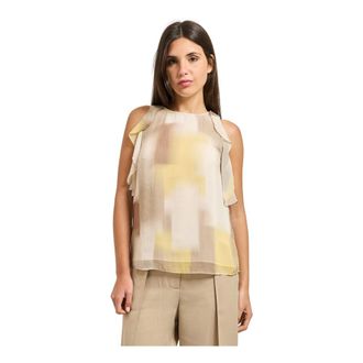 A|X Armani Exchange Femme, Blouses et Chemises, Multicolore, Taille: 44 FR Chemise sans manches