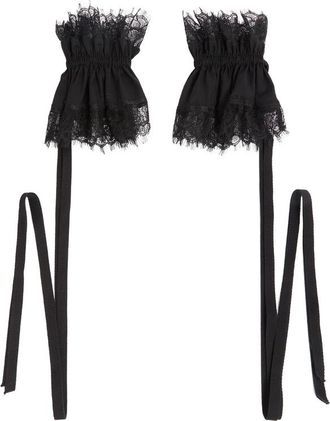 Ann Demeulemeester Birte Lace-ruffle Cuffs