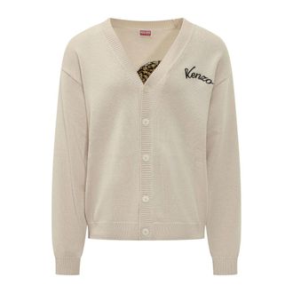 Kenzo Tiger Cardigan - - Knitwear - Herren - Beige - S
