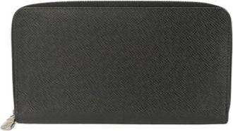 Louis Vuitton Pre-owned Zippy Organizer NM Taiga Wallet - Femme - Pre-owned - Noir - Taille: ONE Size