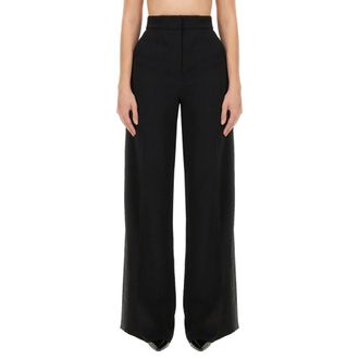 Max Mara unisex, Pantalons, Noir, Taille: 36 FR Wide Pantalons