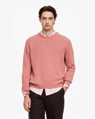 Arket Pullover Aus Leinen Und Baumwolle -Rosa