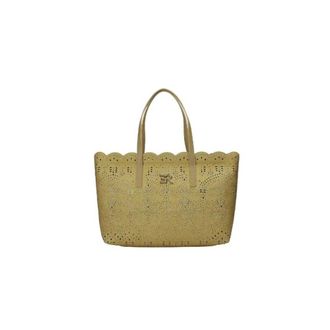 Ermanno Scervino Canvas Sangallo Halbmond Tasche - - Bags - Damen - Beige - ONE SIZE