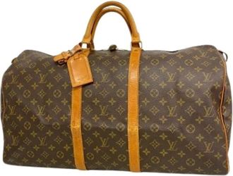 Louis Vuitton unisex, Pre-owned, Brun, Taille: ONE Size Pre-owned Monogram Keepall 55 Boston Bag