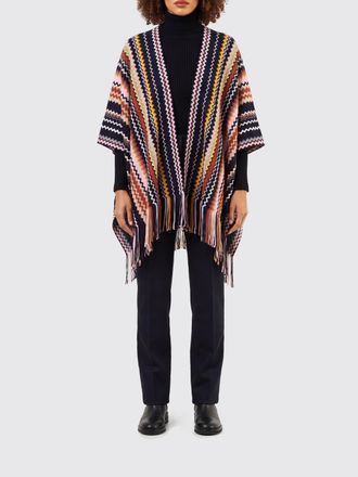 Missoni Cardigan en m&eacute;lange de laine &agrave; motif zigzag et ourlet asym&eacute;trique &agrave; franges