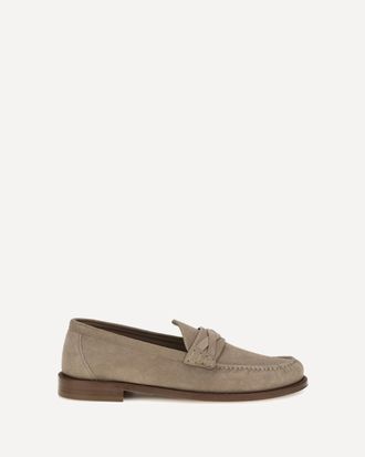 Brunello Cucinelli Suede Loafers Male 42.5
