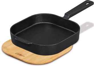 Enders Guss-Bratpfanne M, hoher Rand, gleichmäßige Hitzeverteilung und Speicherung, nutzbar auf dem Grill, Campingkocher, Herdplatte oder offenem Feuer, inkl