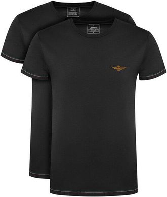Aeronautica Aeronautica Militare T-Shirt-Set AM1UTI003B Schwarz Slim Fit