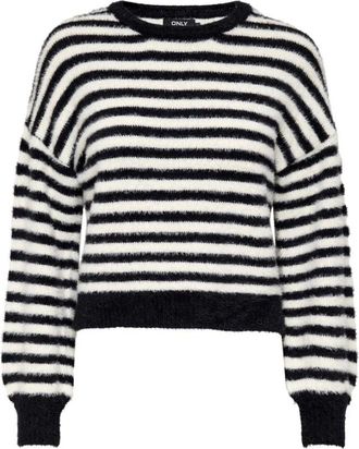 Only Only, Femme, Pulls, Noir, Taille: 38 FR Onlpiumo L/S KNT Noos