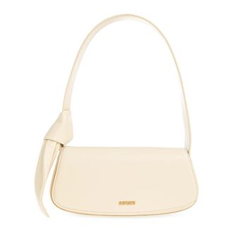 Rotate Rotate Birger Christensen, Femme, Sacs, Beige, Taille: ONE Size Bon Bon Knot Leather Shoulder Bag