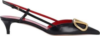 Valentino Garavani Hohe Schuhe - Vlogo Signature Slingback Pumps Black - Gr. 36 (EU) - in Schwarz - f&uuml;r Damen