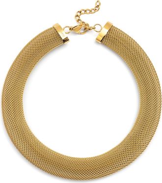 Singularu Halskette Mesh. Edelstahl mit 18K vergoldung. Schmuck für Damen