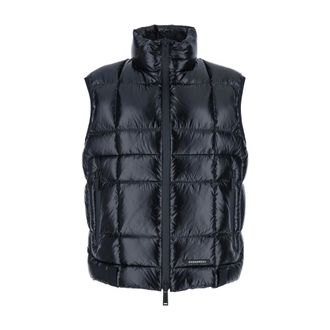 Dsquared2 Homme, Vestes, Noir, Taille: XL Gilets Duvet Noirs Vestes