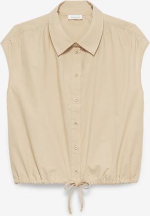 Alchemist Damen vegan Bluse Flora Oc Sand Beige