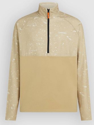 O'Neill FwcCruz Printed Half-Zip Fleece Pullover beige snow storm