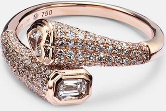 Shay Jewelry Ring aus 18kt Ros&eacute;gold mit Diamanten