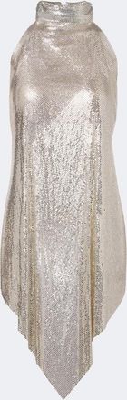 Stella McCartney Top asym&eacute;trique en cotte de mailles
