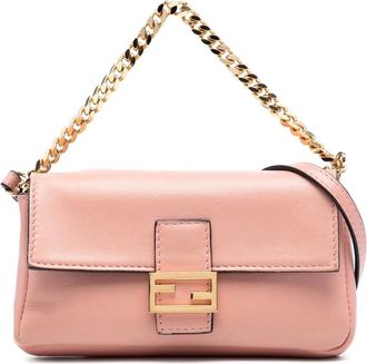 Fendi mini sac à bandoulière Nappa Baguette (2010-2025) - Rose