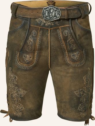 HIRSCHER Hirscher Trachten-Lederhose Kufstein braun