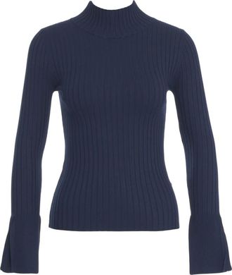 Kaos Kaos, Femme, Pulls, Bleu, Taille: 36 FR Ri1Nt052 Turtleneck