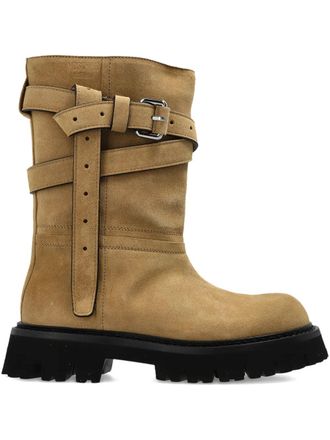 Moschino Stiefeletten mit Schnallen - Nude