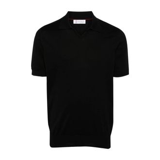 Brunello Cucinelli Homme, Tops, Noir, Taille: 3XL Polo