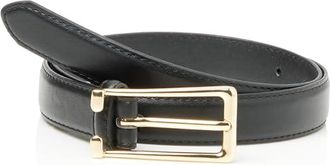 Pieces Pcfelia PU Jeans Belt Ceinture, Noir/détail : doré, 85 cm Femme