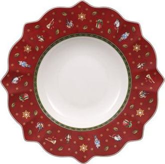 Villeroy & Boch Villeroy und Boch Toys Delight Roter Suppenteller, 26 cm, Premium Porzellan