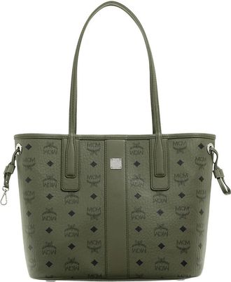 MCM Shopper - Liz Vi Shopper Small - Gr. unisize - in Gr&uuml;n - f&uuml;r Damen