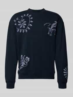 Scotch & Soda Sweatshirt mit Stitchings Modell DELFTS BLAUW