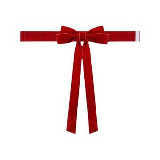 Generic Raffhalter aus Samt mit Schleife - 40 cm Vorhang-Raffhalter, weiche Banddekoration, festlicher Vorhang- | Niedliche Dekoration f&uuml;r Fenster, Badezimmer