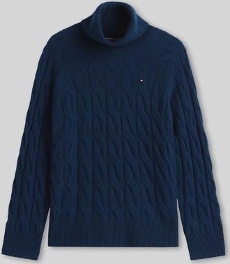 Tommy Hilfiger Relaxed Fit Rollkragenpullover aus reiner Wolle