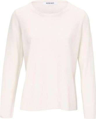 Peter Hahn Rundhals-Pullover aus Schurwolle und Kaschmir Peter Hahn weiss