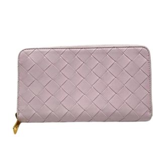 Bottega Veneta Portefeuille long bi-pli Intrecciato 608053 Pre-owned - Femme - Pre-owned - Rose - Taille: ONE Size