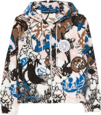 Chopova Lowena hoodie Engine Party en polaire - Blanc