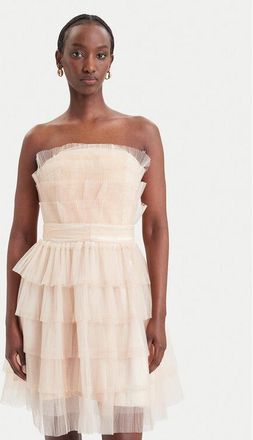 Fracomina Coctailkleid FQ26WD1004W85401 Hellbeige Regular Fit