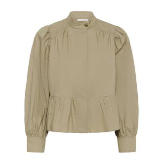 Karen by Simonsen Damen, Blusen & Hemden, Braun, 2XLGr&ouml;&szlig;e