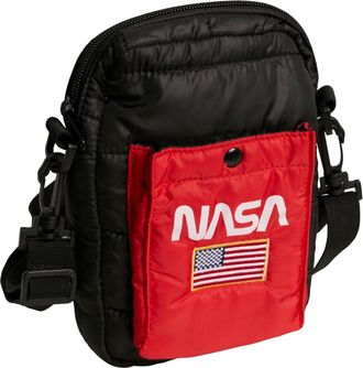 Mister Tee Unisex-Erwachsene Nasa Festival Bag Schultertasche Schwarz (Black)
