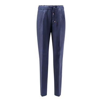 Brunello Cucinelli Homme, Pantalons, Bleu, Taille: XL Pantalon avec cordon de serrage
