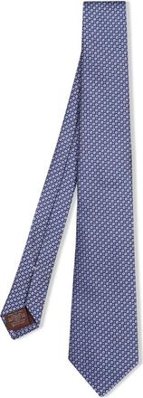 Canali Homme, Accessoires, Bleu, Taille: ONE Size Tissu en soie. Micro rond