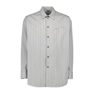 Off-white Gestreiftes klassisches Hemd mit Logo - - Shirts - Herren - Grau - XS