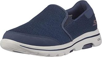 Skechers Homme Gowalk 5-Elastic Stretch Athletic Slip-on Casual Loafer Walking Shoe Basket, Bleu Marine 2, 43 EU X-Large