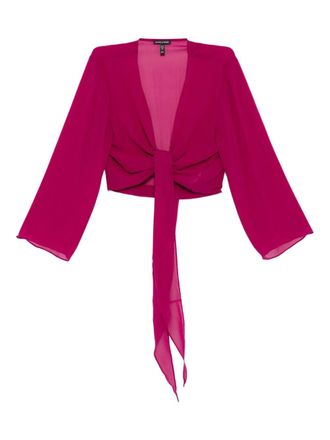 Eileen Fisher Georgette-Jacke aus Seide - Violett