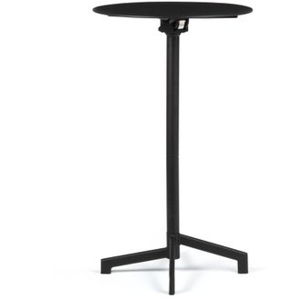 Sklum Sklum - Runder Bartisch Ø60 cm klappbar und in 2 Höhen verstellbar aus Stahl Dely Schwarz