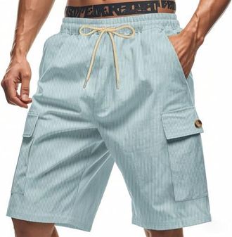 Generic Short chino pour homme - Short de sport - Taille courte - Pantalon chino d&eacute;t&eacute; pour homme - Coupe droite - Pantalon de surv&ecirc;tement avec poches - Pantal
