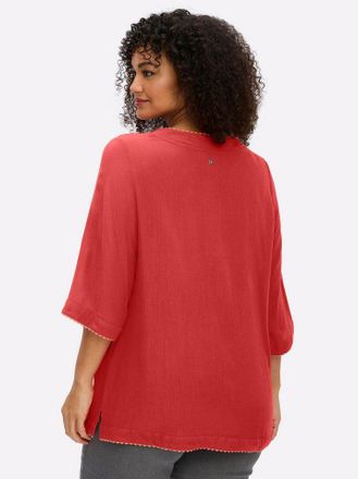 Sheego Klassische Bluse Tunika 3/4-Arm