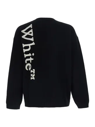 Off-white Vertical Bookish Logo T-Shirt - Black