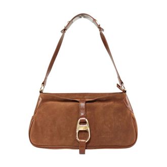 My Best Bags Firenze Umh&auml;ngetasche aus Wildleder und Leder - - Bags - Damen - Braun - ONE SIZE